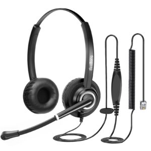 beebang phone headset with microphone noise canceling for office call center landline, rj9 telephone headset for avaya ip phone j139, j169, j179, 1608, 1616, 9610, 9620c, 9630, 9640, 9650, 9670