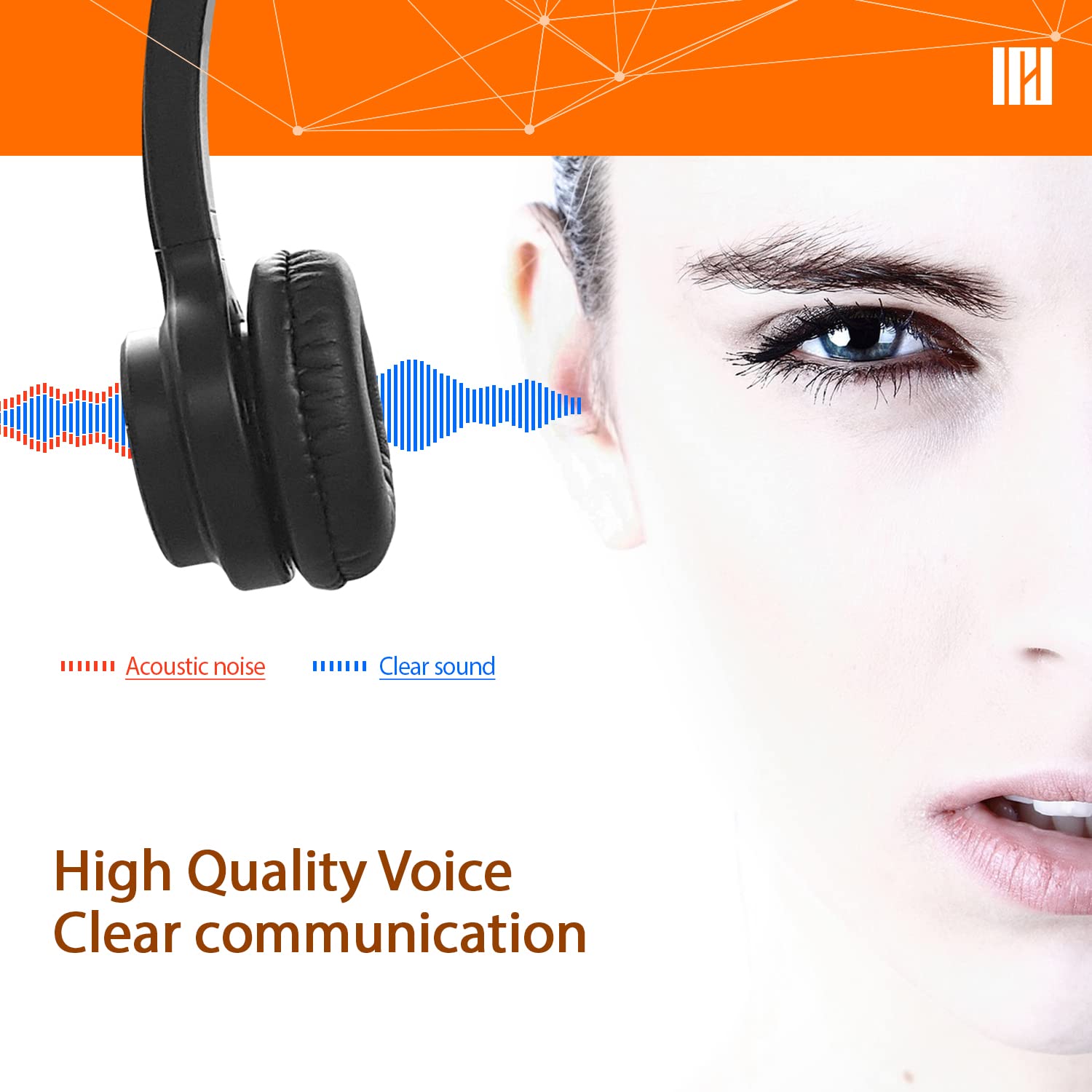 IPD IPH-250 Phone Headset with Noise cancelling Microphone for Office and call center-Compatible with Avaya 1608 1616 9601 9608 9611 9611G 9620 9621 9630 9631 9640 9641 9650 9670 J139 J159 J169 J179