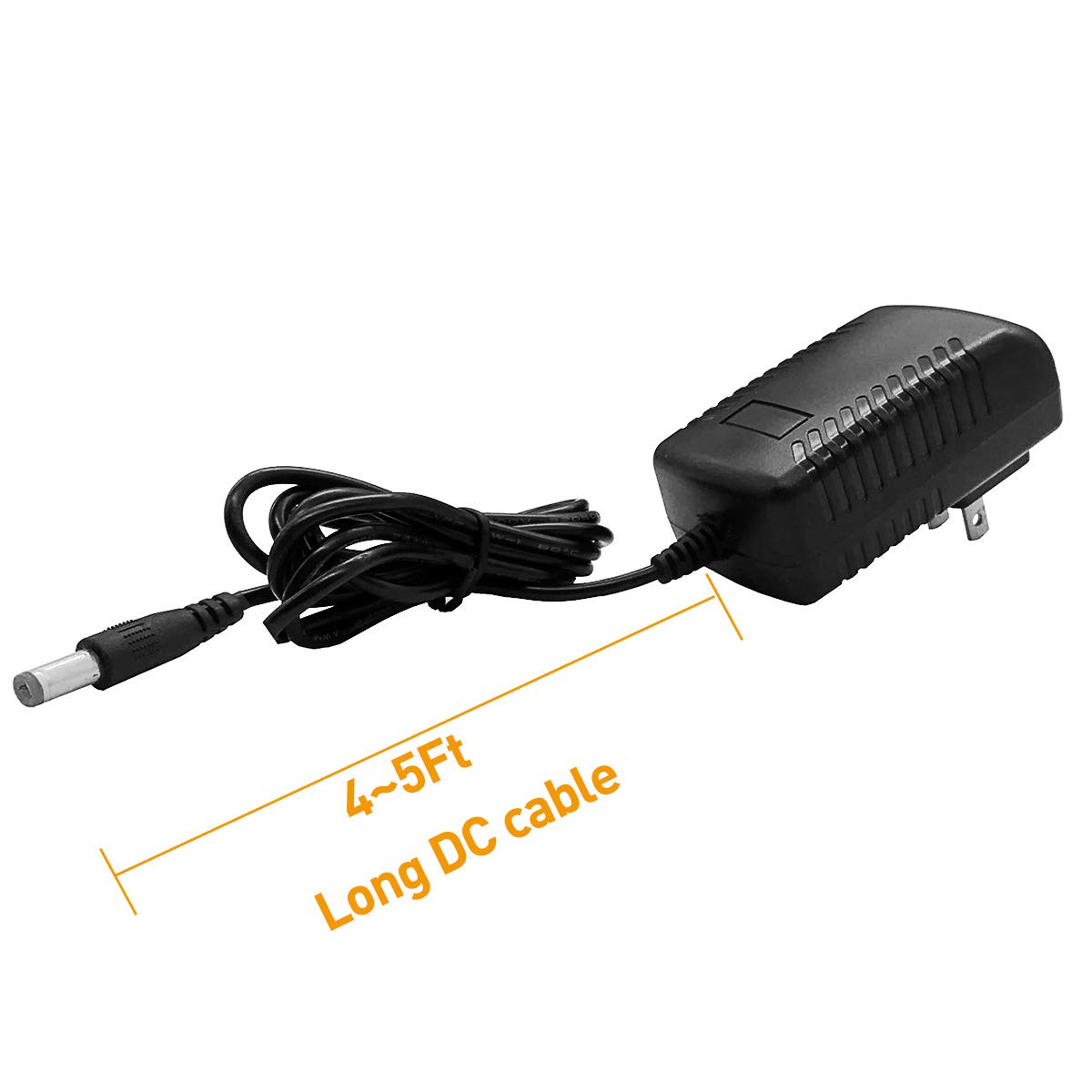 48V Power Cord for VOIP Polycom IP Phones VVX 300, 301, 310, 311, 400, 401, 410, 411, 500, 501, 511, 600, 601, 611, 48 Volt Power Adapter Supply for 1500 2200-46170-001, Sound Point IP 560, 670