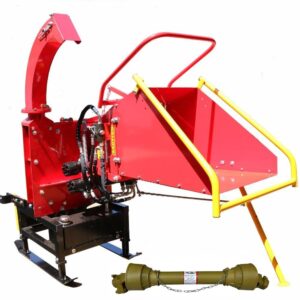 sanking 8" pto wood chipper tree shredder 3 point farm tractor implement - with hydraulic feed