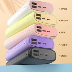 Kuulaa Portable Charger iPhone Power Bank 26800mAh Battery Pack Charger Portable Dual USB Output Portable Battery Charger Compatible with iPhone 15 14 13 12 11 Samsung S22 S21 Google iPad etc, Pink