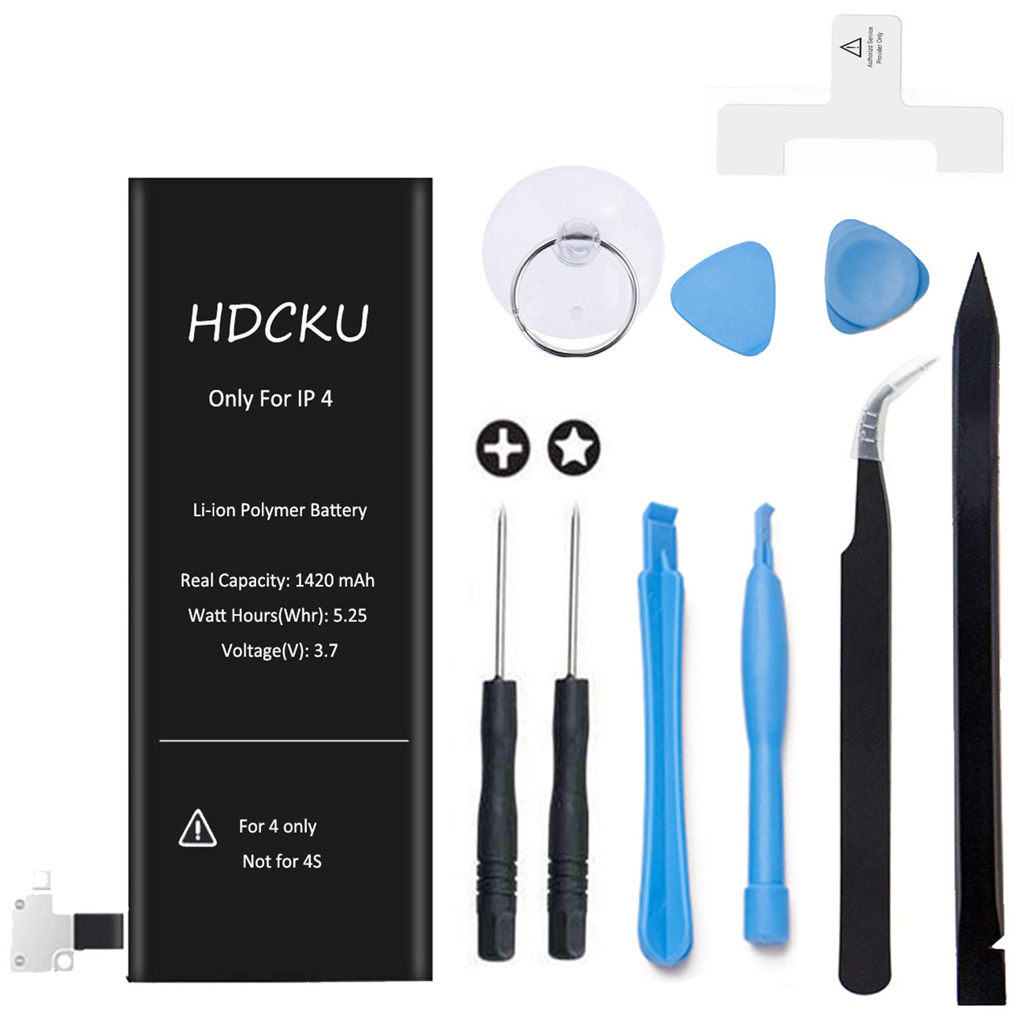 HDCKU Battery Replacement for iPhone 4 A1349 A1332 CDMA&GSM(Not for 4S)