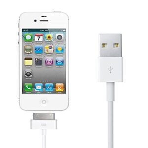 kiidoo Charging Cable, 10ft 30 Pin to USB Charger Cable Charge Cord for iPhone 4/4s, iPhone 3G/3GS, iPad 1/2/4, iPod [White]