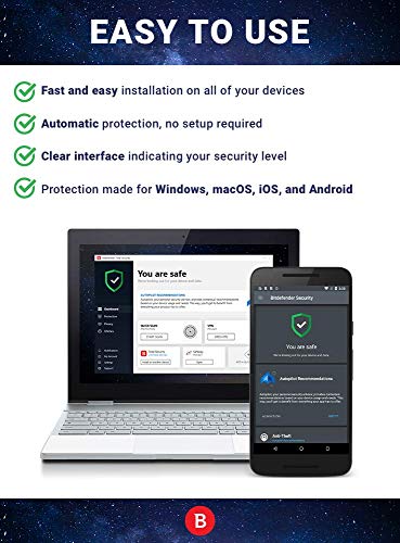 Bitdefender Total Security - 10 Devices | 2 year Subscription | PC/MAC |Activation Code by email