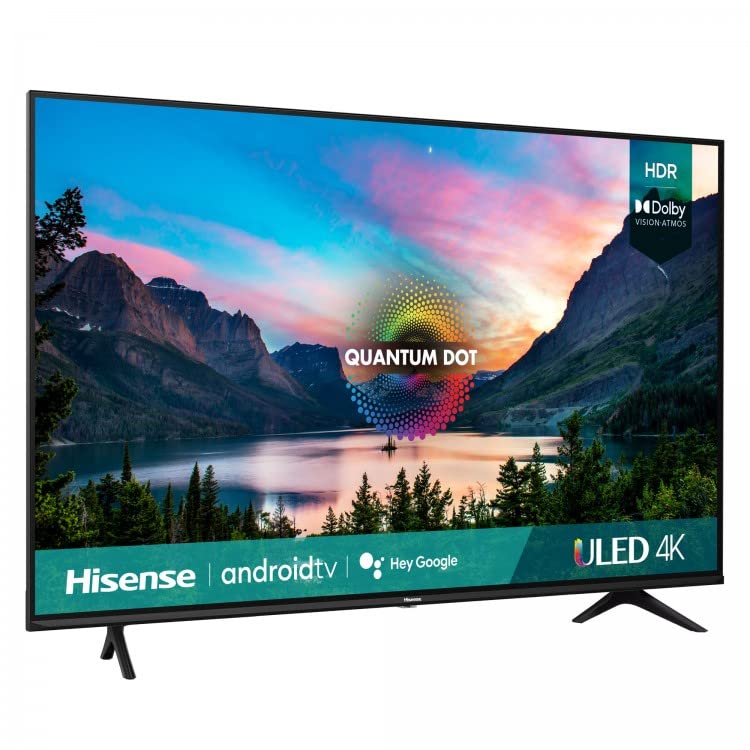 Hisense ULED 4K Premium 50U6G Quantum Dot QLED Series 50-Inch Android 4K Smart TV with Alexa Compatibility, 600-nit HDR10+, Dolby Vision & Atmos, Voice Remote (2021 Model)