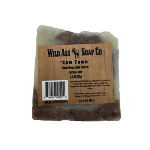 wild ass soap co | all natural beef tallow bar soap | cow town | soap for the working man | soap for dry skin | 4.5 oz bar