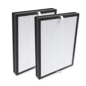 pureburg replacement true hepa filters compatible with aiper kj200 and famree fa500 air purifiers, h13 3-stage filtration activated carbon 2-in-1,2-pack