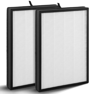 gokbny 2-pack fa-500 true hepa replacement filter compatible with famree fa500 and aiper kj200 purifier, 2-in-1 activated carbon filter + h13 true hepa filters