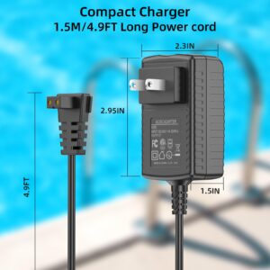 12.6V Charger for Aiper Seagull 600 800 800B SE 1000 1500 P1111 HJ1103J AIPURY1000 AIPURY 1000 Cordless Automatic Robotic Pool Vacuum Cleaner Power Cord AC/DC Adapter Supply