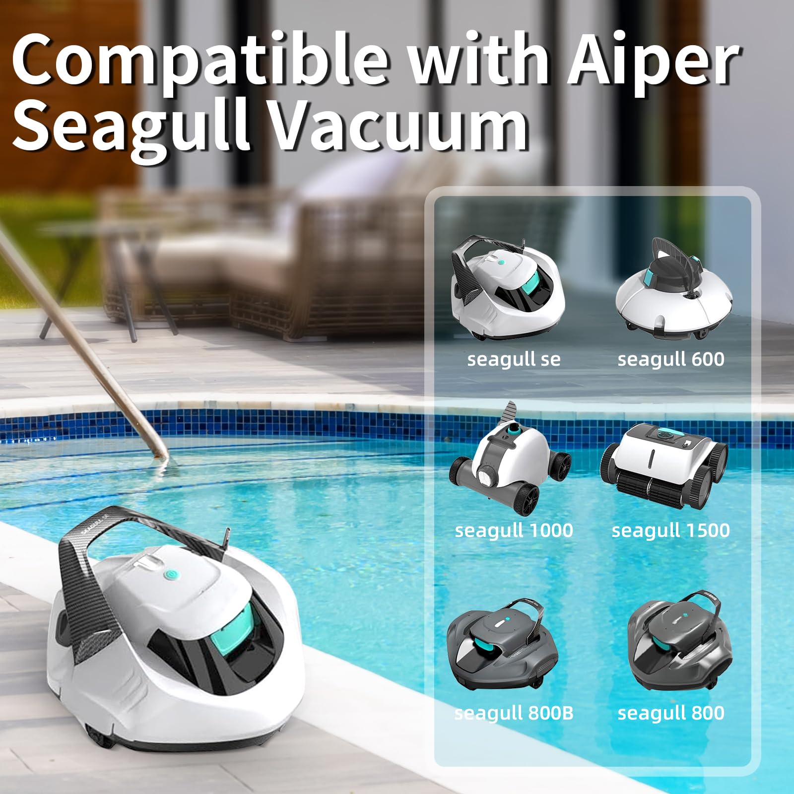 12.6V Charger for Aiper Seagull 600 800 800B SE 1000 1500 P1111 HJ1103J AIPURY1000 AIPURY 1000 Cordless Automatic Robotic Pool Vacuum Cleaner Power Cord AC/DC Adapter Supply