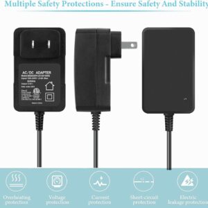 SLLEA 2-Prong 12.6V AC Adapter Compatible with Aiper Seagull Plus Cordless Robotic Pool Cleaner Power DC Charger