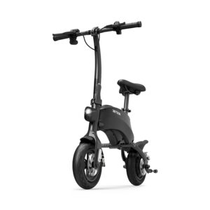 jetson lx10 folding electric ride-on - includes easy folding mechanism, 250 watt motor, top speed of 15.5 mph, twist throttle, 10" wheels, with pegs, black, jlx10-2blk