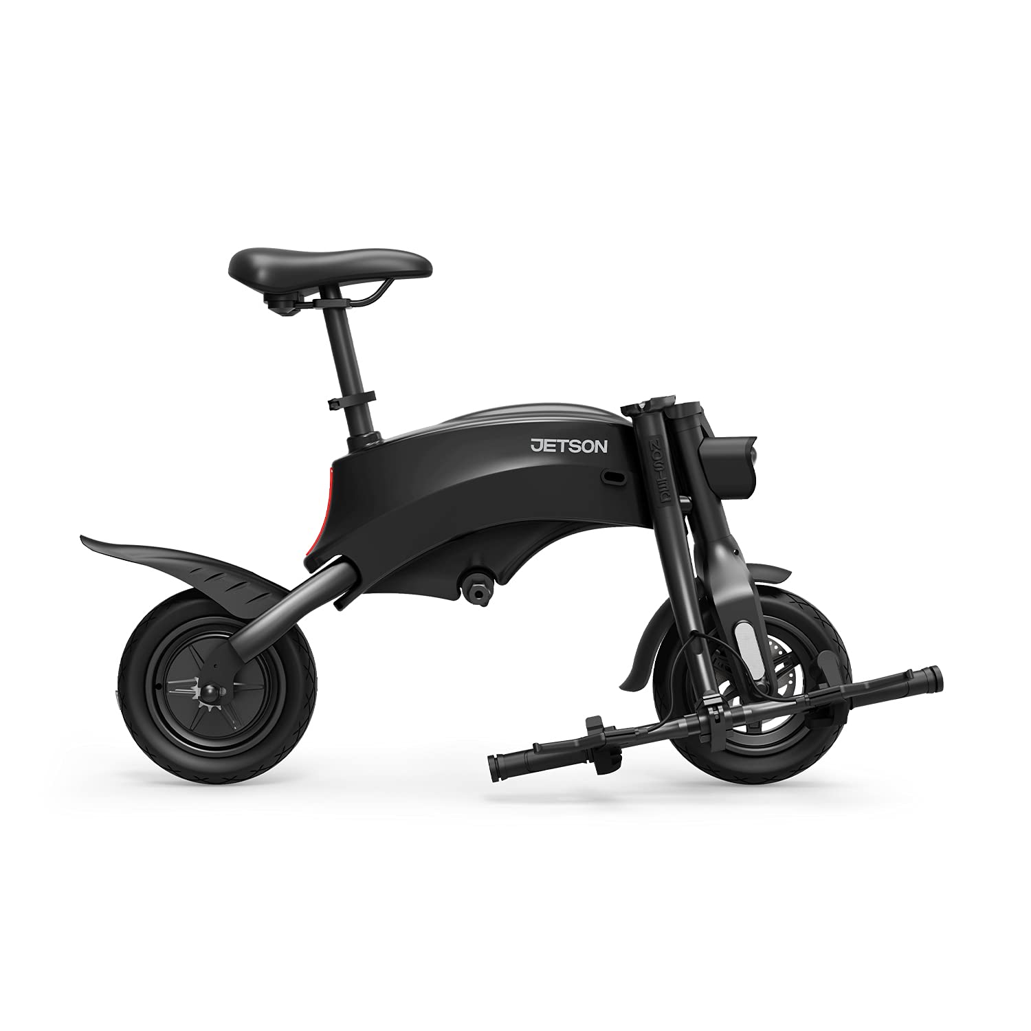 Jetson LX10 Folding Electric Ride-On - Includes Easy Folding Mechanism, 250 Watt Motor, Top Speed of 15.5 mph, Twist Throttle, 10" Wheels, With Pegs, Black, JLX10-2BLK