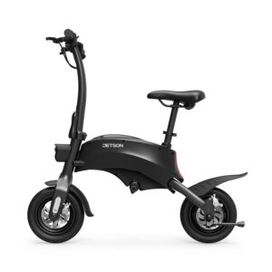 Jetson LX10 Folding Electric Ride-On - Includes Easy Folding Mechanism, 250 Watt Motor, Top Speed of 15.5 mph, Twist Throttle, 10" Wheels, With Pegs, Black, JLX10-2BLK