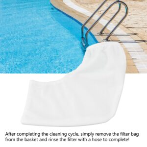 Zunate Handheld Pool Vacuum Cleaner Micro Filter Bag, Pool Cleaner All Purpose Filter Bag, Pool Supply Fine Mesh Filter Bags for Leaf Vacuum Pool Cleaners