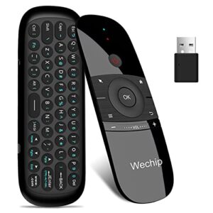 air remote,wechip 2.4g wireless keyboard w1 remote control for android tv box/pc/projector/htpc/all-in-one pc and more