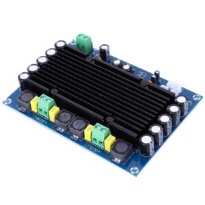 audio amplifier board, dc12 24v amplifier module 2 channel digital high power potentiometer board, 150w + 150w amp for bookshelf speakers, crt tvs, radios, etc.