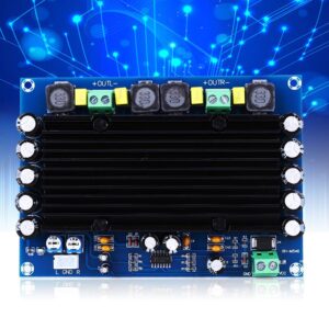 Audio Amplifier Board, DC12 24V Amplifier Module 2 Channel Digital High Power Potentiometer Board, 150W + 150W AMP for Bookshelf Speakers, CRT TVs, Radios, etc.