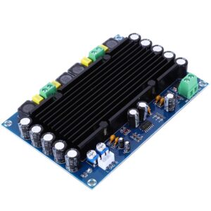 Audio Amplifier Board, DC12 24V Amplifier Module 2 Channel Digital High Power Potentiometer Board, 150W + 150W AMP for Bookshelf Speakers, CRT TVs, Radios, etc.