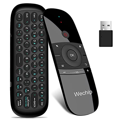 Air Remote,WeChip 2.4G Wireless Keyboard W1 Remote Control for Android TV Box/PC/Projector/HTPC/All-in-one PC and More