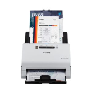 canon imageformula r40 office document scanner receipt edition, for pc and mac, scan & extract data to quickbooks online, color duplex scanning, auto document feeder, easy setup for office or home use