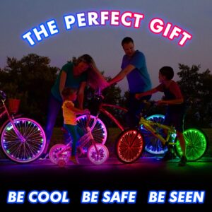 Activ Life Bike Wheel Lights (1 Tire, Blue) Hot Summer Gifts for Men & Cool Gifts & Birthday Boys 4 5 6 7 8 9 10 Year Old. Top Summer 2024 Ideas for Him, Dad, Brother, Uncle