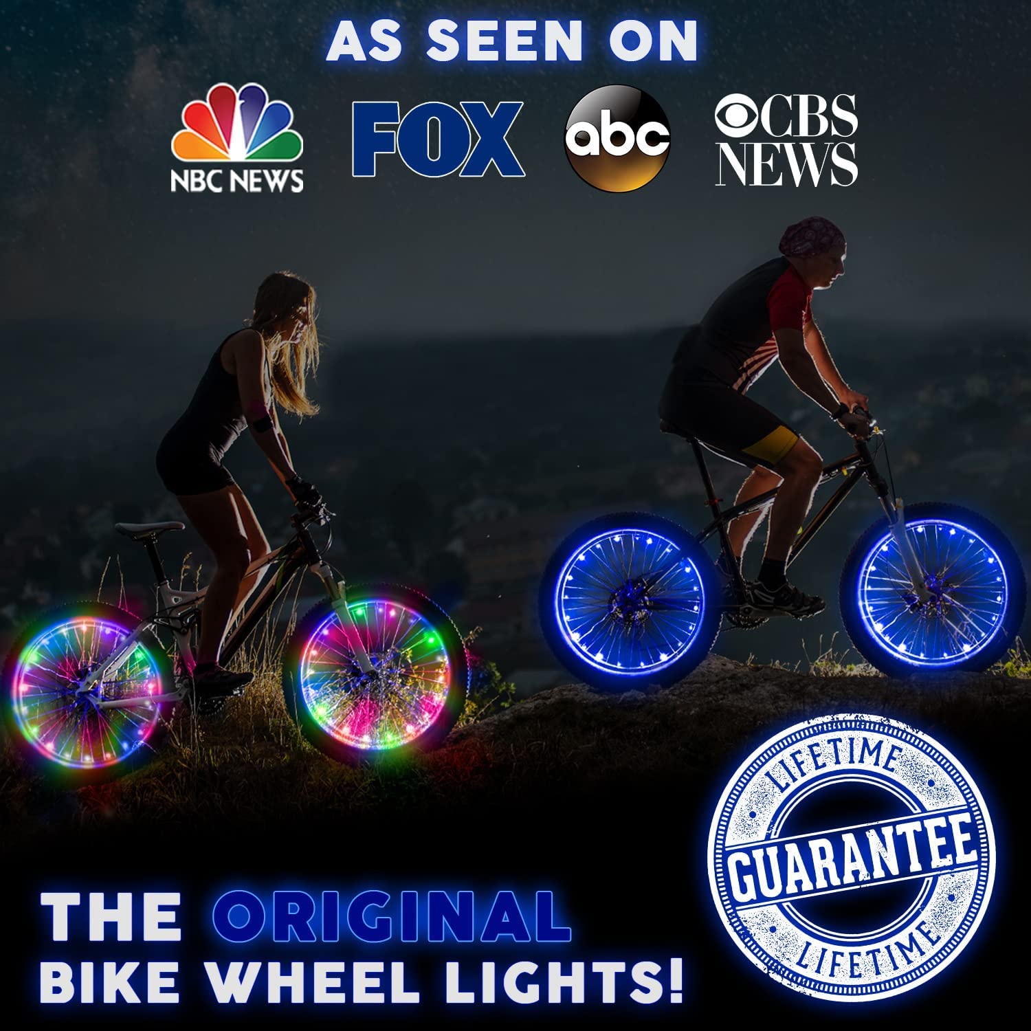 Activ Life Bike Wheel Lights (1 Tire, Blue) Hot Summer Gifts for Men & Cool Gifts & Birthday Boys 4 5 6 7 8 9 10 Year Old. Top Summer 2024 Ideas for Him, Dad, Brother, Uncle