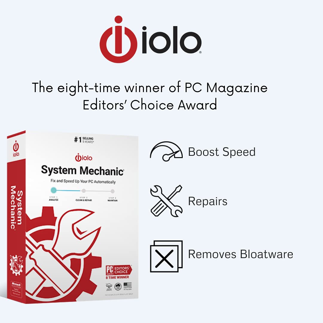 iolo - System Mechanic, Fix & Speed Up Your PC Automatically With Award Winning Software Solution