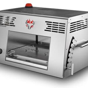 Schwank 1500°F Portable Infrared Grill, Stainless Steel, Natural Gas (NG), Made in USA