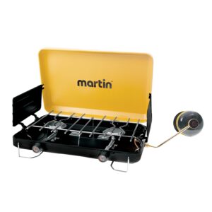 MARTIN 2 Burner Propane Stove Grill Gas 20 000 Btu Outdoor Trip Accessory Portable Advanced Features Propane Burner Csa Certified and Steady Performance