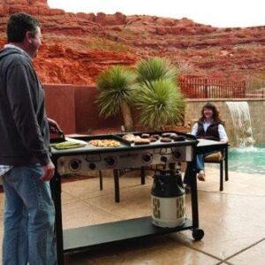 Camp Chef Portable BBQ Grill - Propane Gas Table Top Grill for Outdoor Cooking Equipment & Camping Gear