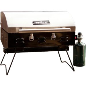 Camp Chef Portable BBQ Grill - Propane Gas Table Top Grill for Outdoor Cooking Equipment & Camping Gear