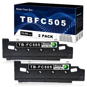 2 pack tb-fc505 high capacity waste toner box compatible tbfc505 waste toner container replacement for toshiba e-studio 2505ac 2555c 3508a 3515ac 4555c 4508a 3015ac 3555c 3505ac 2515ac 3055c 3005ac