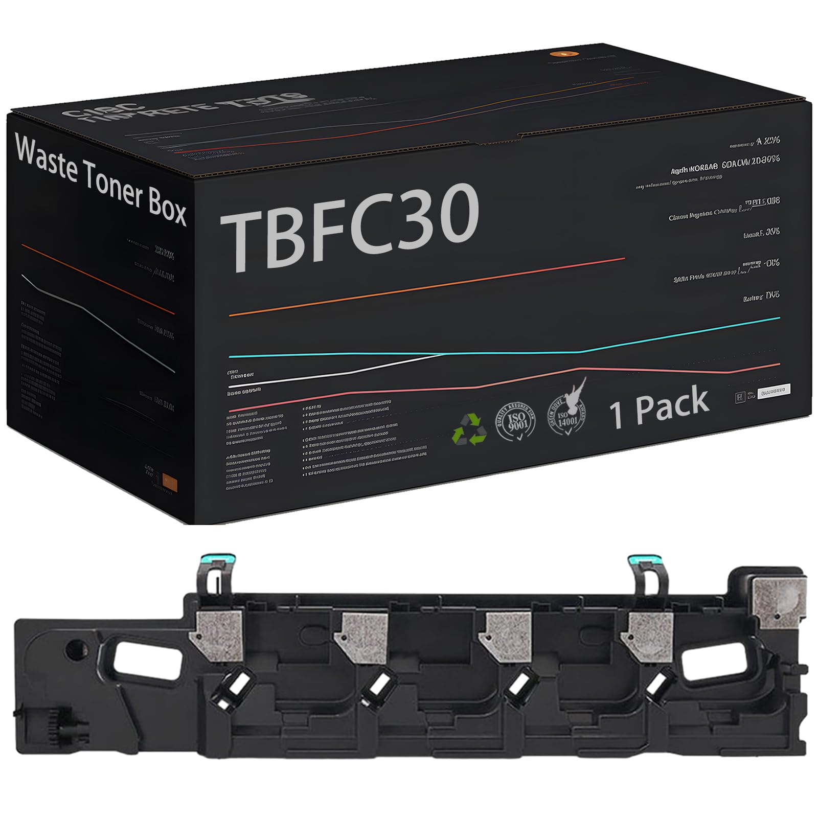 TBFC30 PS-TBFC30 Waste Toner Box Compatible for Toshiba E Studio 2000AC 2010AC 2050C 2051C 2500AC 2510AC 2520AC 2550C 2551C Printers (1 Pack)