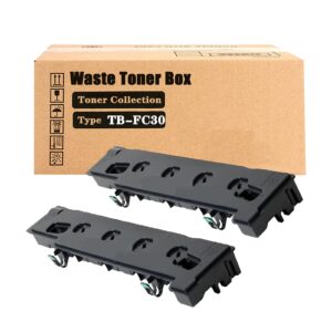 riut tb-fc30 tbfc30 compatible waste toner box replacement for toshiba e-studio 2000ac 2500ac 2050c 2051c 2550c 2551c printer waste toner cartridge 2pack