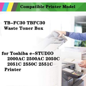 RIUT TB-FC30 TBFC30 Compatible Waste Toner Box Replacement for Toshiba E-Studio 2000AC 2500AC 2050C 2051C 2550C 2551C Printer Waste Toner Cartridge 2Pack