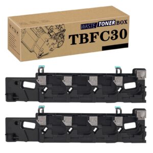 pucio tbfc30 tb-fc30 waste toner box, replacement for toshiba e-studio 2000ac 2010ac 2050c 2051c 2500ac 2510ac 2520ac 2550c 2551c printer 2pack