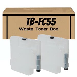 baqu tb-fc55 waste toner container compatible for toshiba tb-fc55 with tb-fc55c 6516 5506 5508a 6508 7508 8508a printers 2-pack