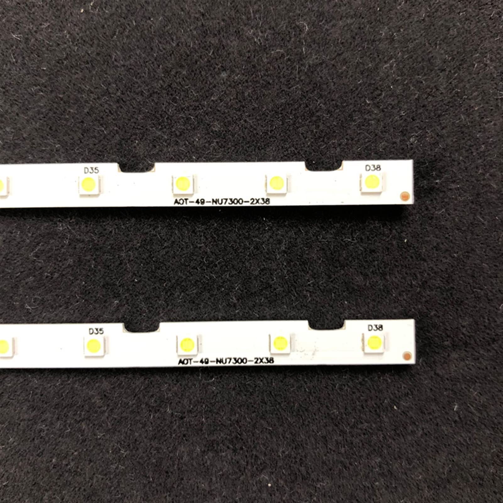 SENHE 2 PCS/Set 38 LED Backlight Strip 49" TV AOT_49_NU7300_NU7100_2X38_3030C_d6t-2d1_19S2P Rev. V4 UE49NU7140 UE49NU7100 Fit for Samsung