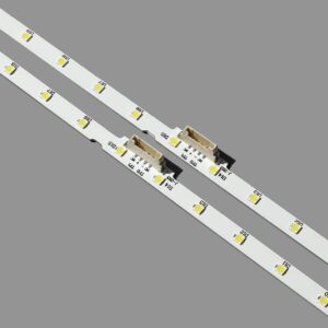 vlizo lcd tv- 2 pcs led backlight strip 28 lamp compatible with samsung 43" tv ue43nu7100u aot_43_nu7100f_2x28_3030c bn44-00947a (size :)