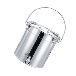 stock pot with spigot - stock pot, soup pot with lid, stainless steel stock pot, 201 stainless steel soup bucket/sealed bucket/transportation bucket, cooking pot with non-stick coating ( size : 30*30c