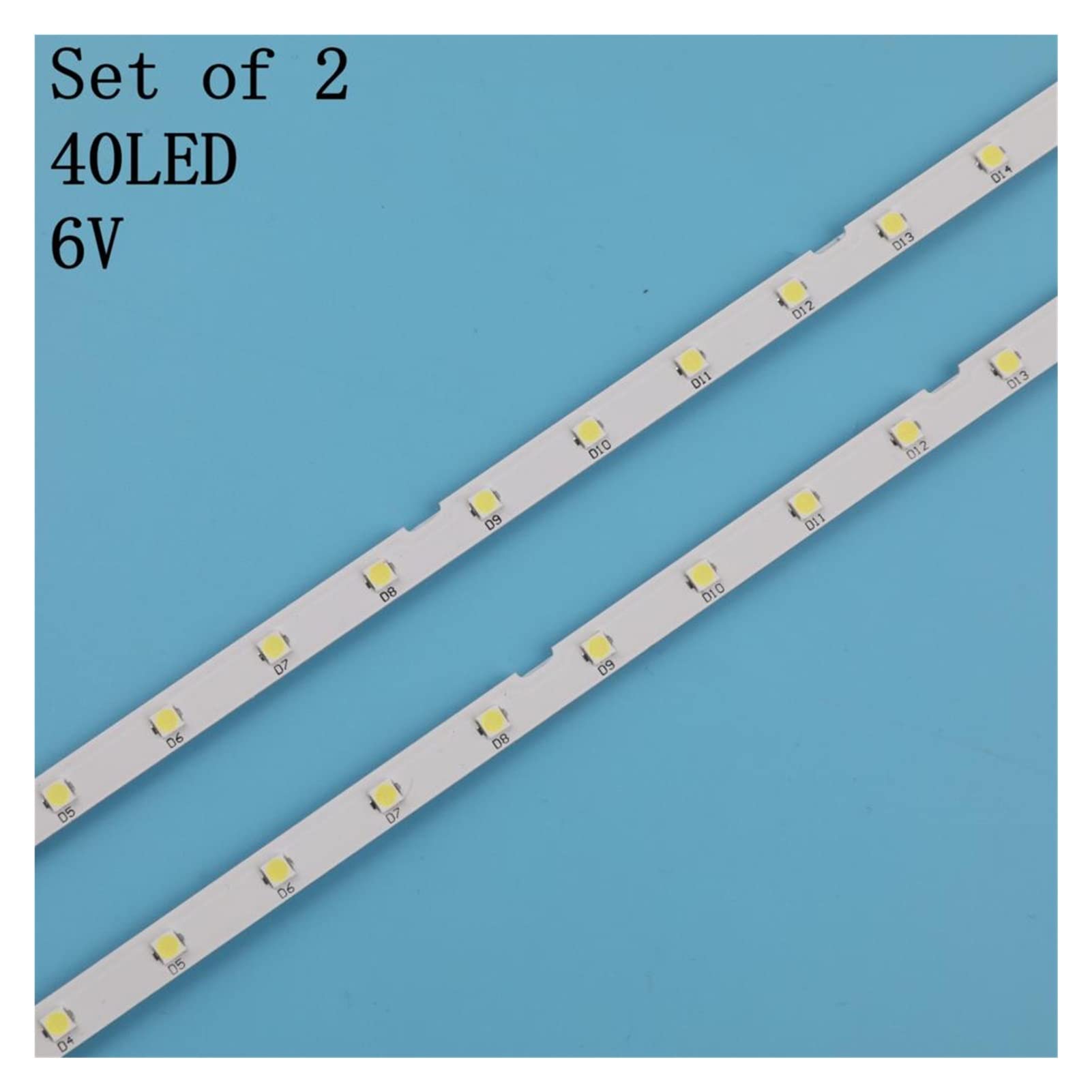 ALMVIS LED Strip 40 LEDs Fit for AOT_55_NU7300_NU7100_2x40_3030C BN96-45913A 15485A UN55NU7300 UE55NU7105 UE55NU7170U UE55NU7300U STS550AU9 LED TV Backlight