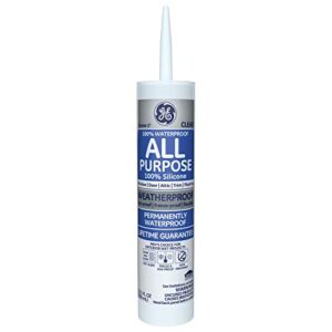 ge ge012a silicone 1 all purpose sealant caulk, 10.1oz, clear - 12 pack