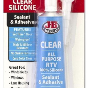 J-B Weld 31310 All-Purpose RTV Silicone Sealant and Adhesive - 3 oz. - Clear