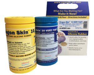 dragon skin 10 very fast platinum silicone cure 2 pints kit (2 lbs)