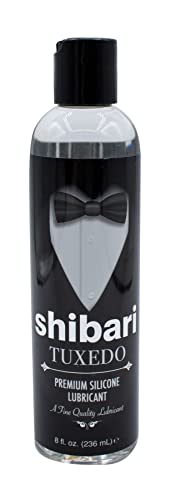 Shibari Tuxedo Silicone Lubricant, Premium Thick Lube for Women, Men, Couples, for Vaginal, Solo or Anal Play, Compatible with Natural Rubber Latex, Polyurethane, and Polyisoprene Condoms, 8 fl oz