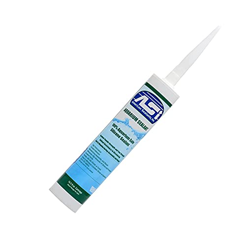 Clear Aquarium Silicone Sealant - 10.2 Fluid oz Cartridge