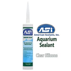 Clear Aquarium Silicone Sealant - 10.2 Fluid oz Cartridge