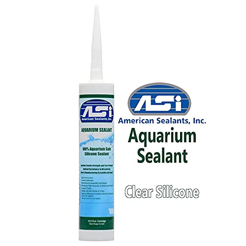 Clear Aquarium Silicone Sealant - 10.2 Fluid oz Cartridge