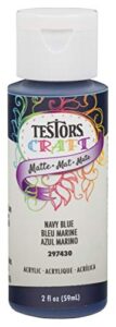 testor 297430 2 oz navy matte acrylic paint